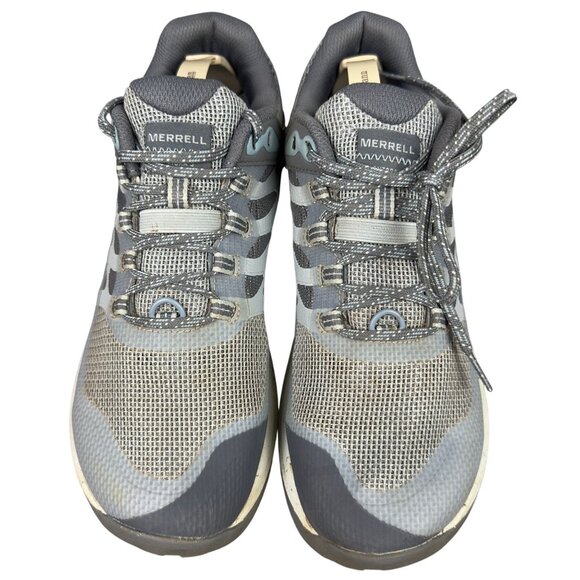 Merrell | Shoes | Merrell Womens 95 Gray Blue Antora 3 Trail Running ...